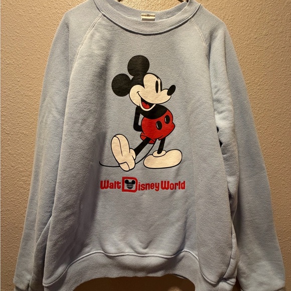 Disney | Sweaters | Disney Light Blue Mickey Mouse Top | Poshmark